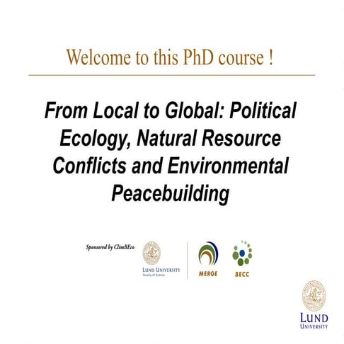 Global Environment Politics | PPTX