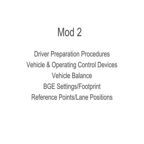 Module 2 2009 | PPT