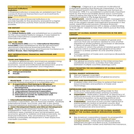 contemporary world module 2 college notes | PDF