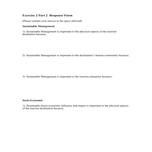 Mod 2 Exercise 2 Response Form | PDF