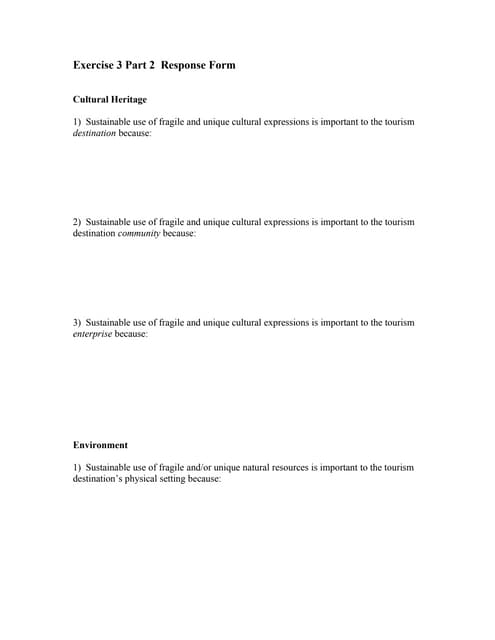 Module 1 Exercise 1 Response Form | PDF