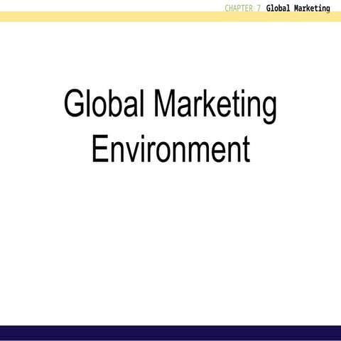 Global Marketing Environment.ppt in Global Marketing | PPT