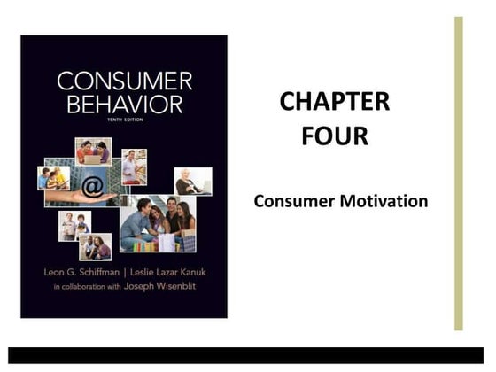 Consumer Behaviour Chapter 4 Consumer Motivation | PPT
