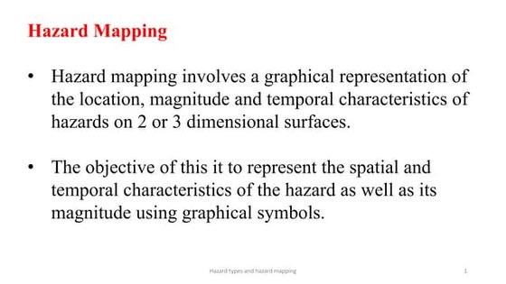 Lesson 4. Community Based Hazard and Evacuation Mapping | PPT