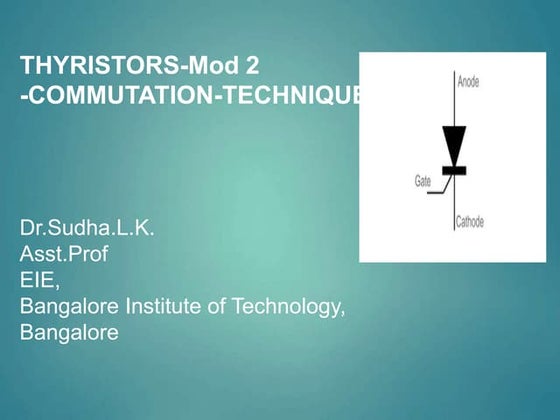 Thyrstors turn off methods | PPT