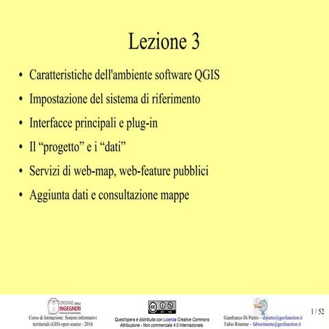 3. QGIS versione 2.14 - Corso GIS ed.2013