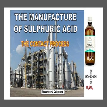 Lecture 18- Manufacturing of Sulfuric acid by Contact processH2SO4.pdf