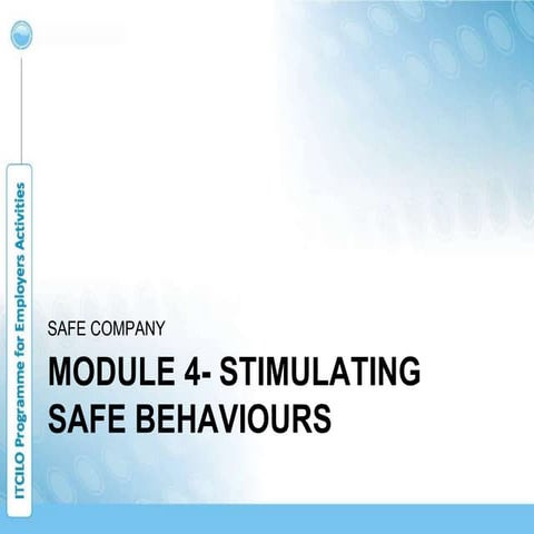 stimulating safe behaviours | PPTX