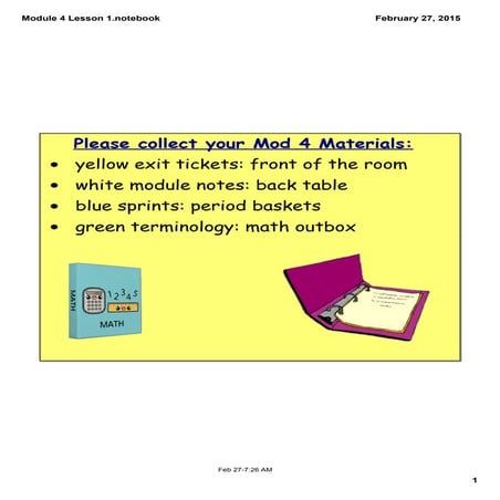 Mod 4 lesson 1 | PDF
