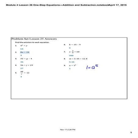 Mod 4 lesson 26 | PDF