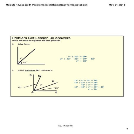 Mod 4 lesson 31 | PDF