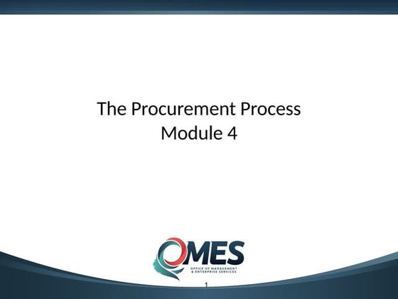 Introduction to procurement | PPT