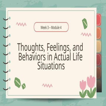 MOD4 Thoughts, Feelings, and Behaviors in Actual Life Situations.pptx