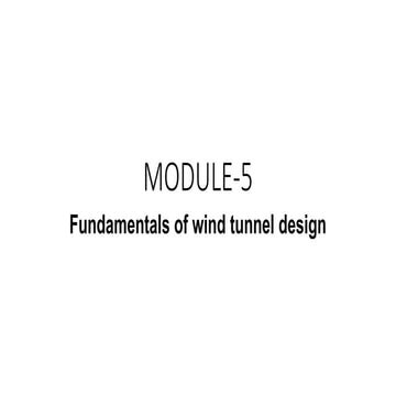 Types of Wind tunnels | PPTX