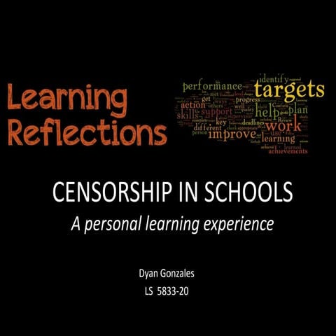 Classroom censorship module one ssn | PPTX
