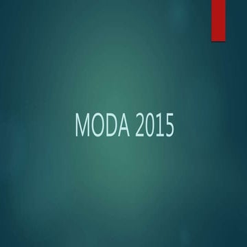 Moda 2015 | PPT