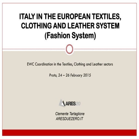 Italy in the european textiles, clothing and leather system | PDF ...