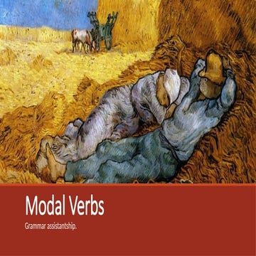 Modal vers: ability, permission, request... | PPTX