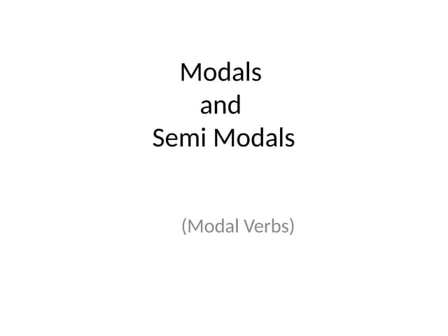 Modal verbs Role-Play Activity | PPT