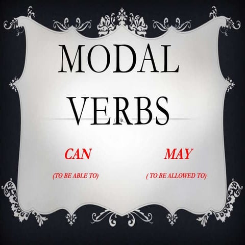 Modal can x may | PPT