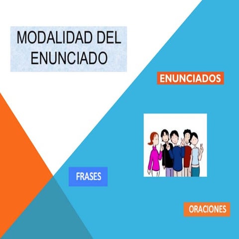 PresentacióN1 Modalidades De La OracióN | PPTX