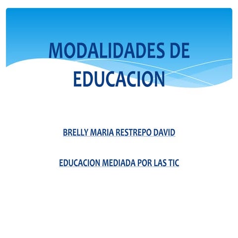 Modalidades de educacion | PPTX