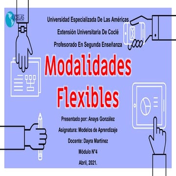 Modalidades flexibles | PPTX