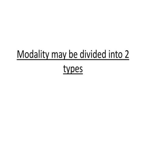 Modality and classification of modal auxiliaries | PPTX