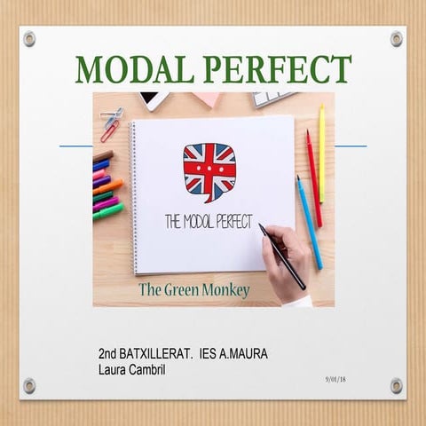 Modal perfect with pictures | PPT