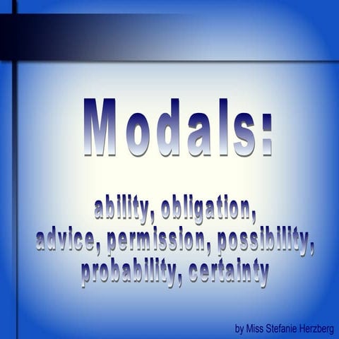 Modals | PPT