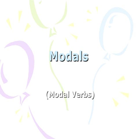 Modals | PPT
