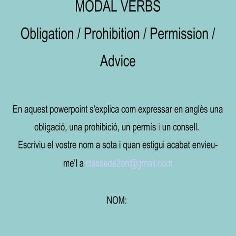Modals | PPT