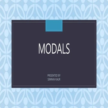 Modals | PPT