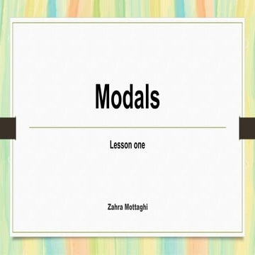 Modals | PPT