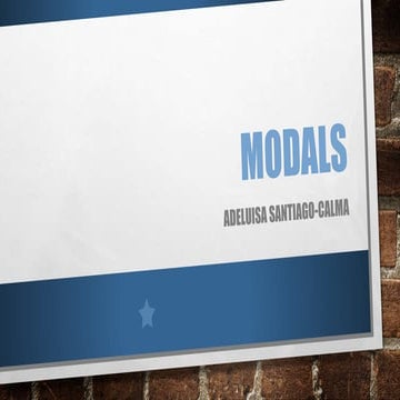 Modals | PPT