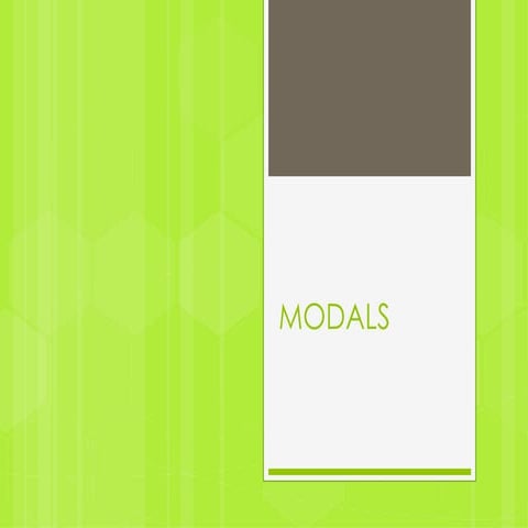 Modals | PPT