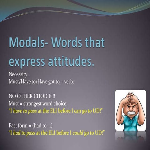 Past Modals Powerpoint | PPTX