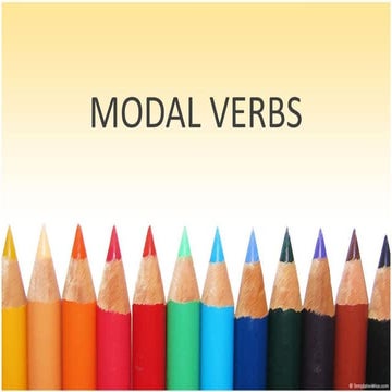 Modals auxiliaries | PPT