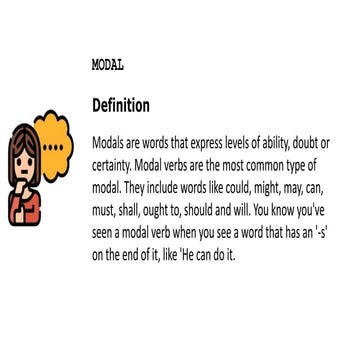 Modals intermediate Grammar for English1 | PPT