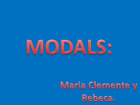 Modals_guada | PPT