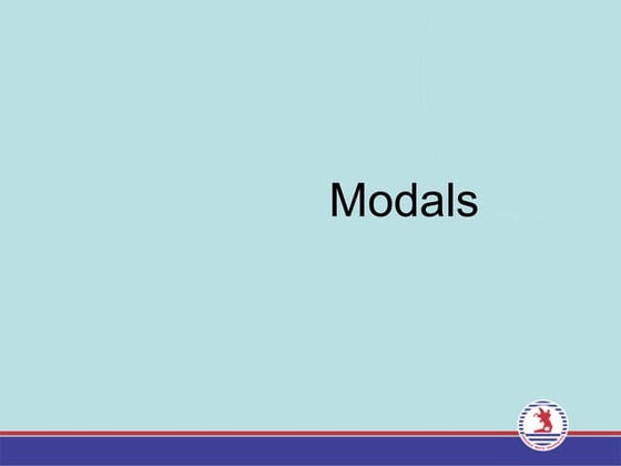 Modal Verbs, English B2 | PPT