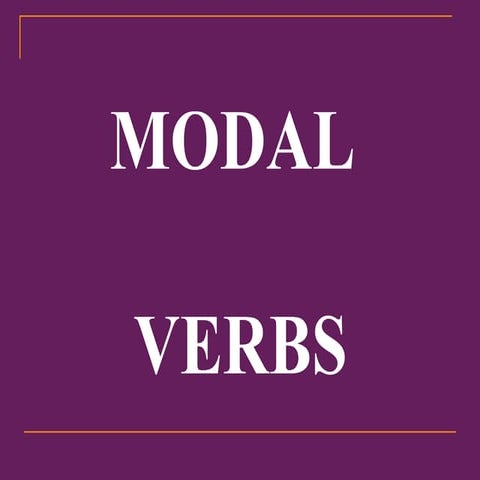 Modal verbs | PPT