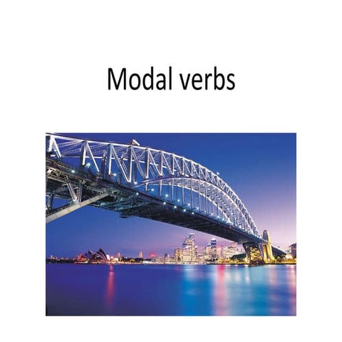 Modal Verbs | PPT