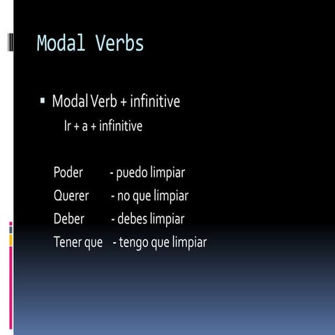 Modal Verbs | PPTX