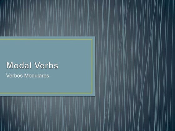 Modal verbs | PPT
