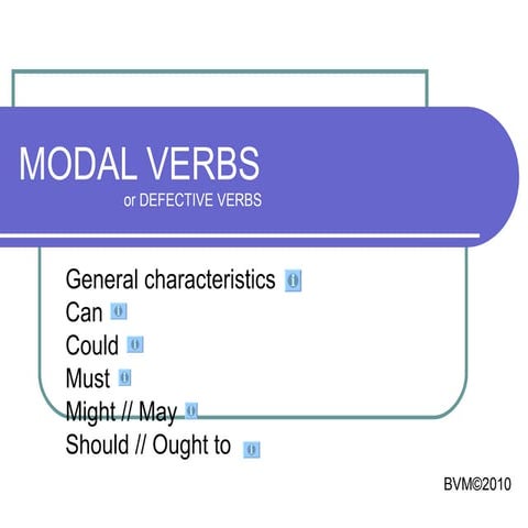 Modal verbs | PPT