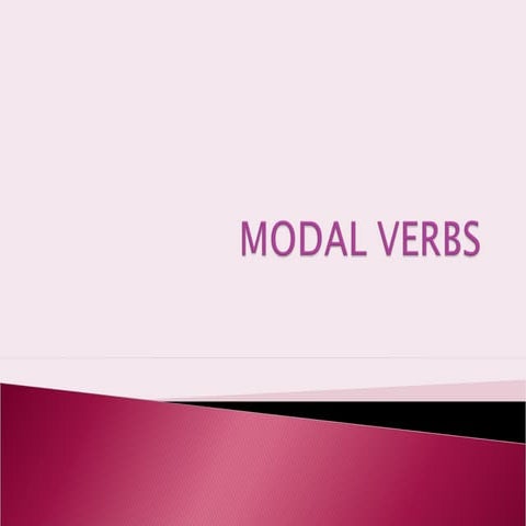 Modal verbs | PPTX