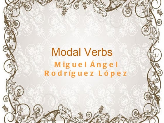Modal verbs ppt | PPT