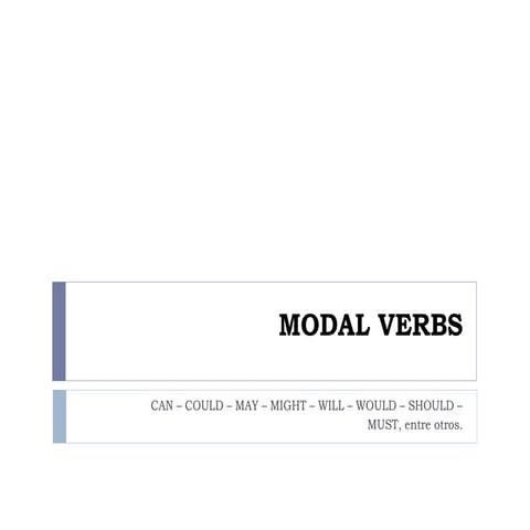 Modal verbs | PPT