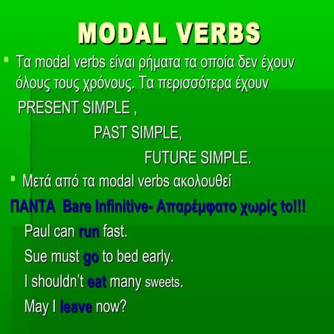 Modal verbs | PPT